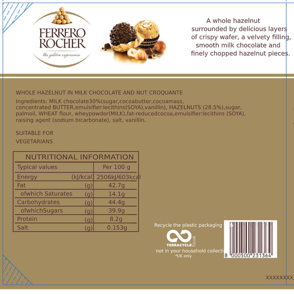 Ferrero Rocher T48 Chocolate 600g | Buy ferrero rocher online ...