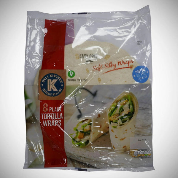 Deli Kitchen Plain Tortilla 8 Wraps X 3 | buy tortilla wrap online ...