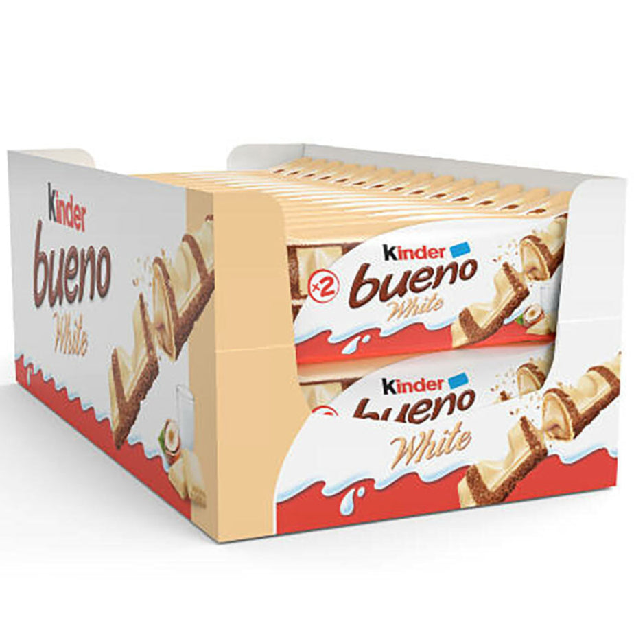 Kinder Bueno White Chocolate Bar 30 x 39g | buy Kinder Bueno White ...